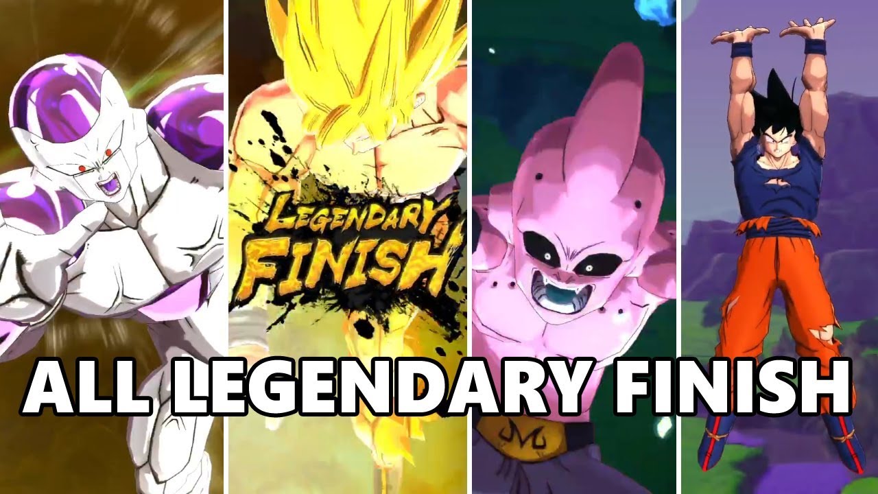 ALL LEGENDARY FINISH MOVE JPN and ENG DUB - DRAGON BALL LEGENDS - YouTube
