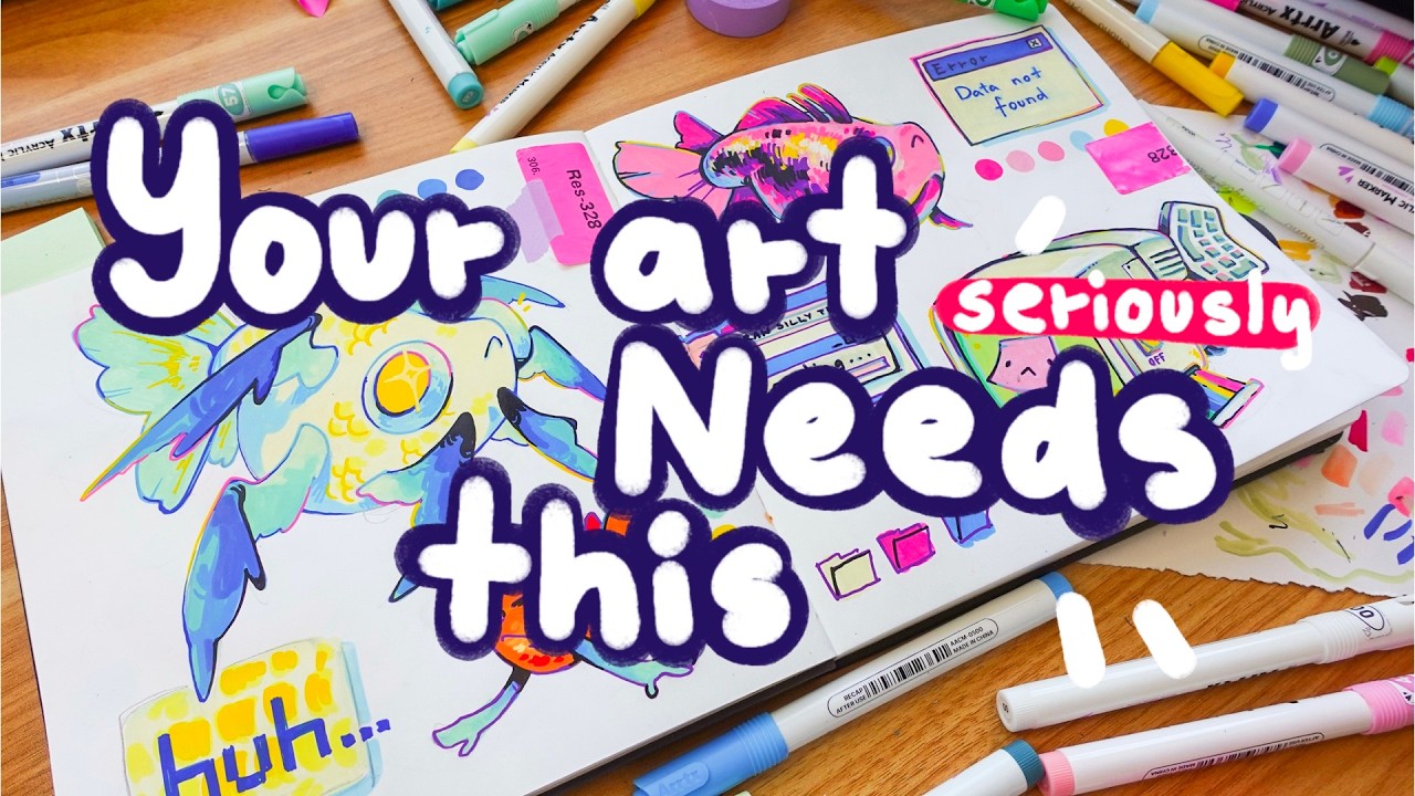 drawing silly things || this changed my view about art🐟 - YouTube