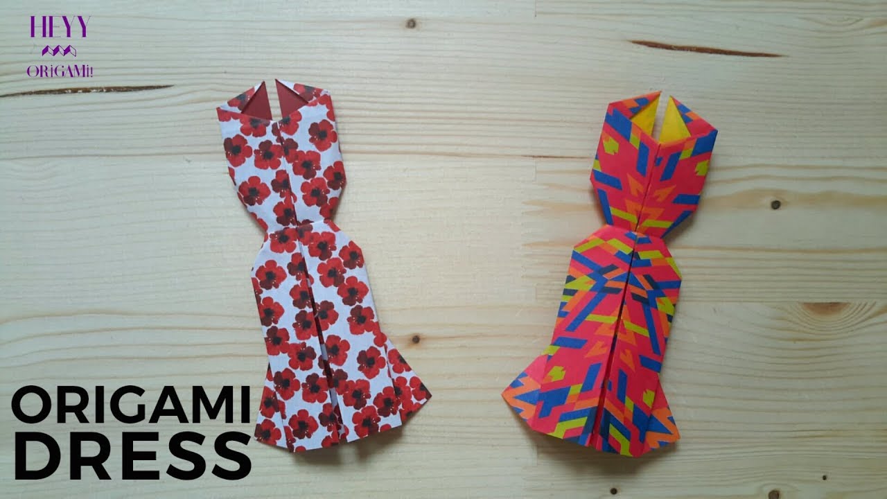 Origami Dress Tutorial - YouTube