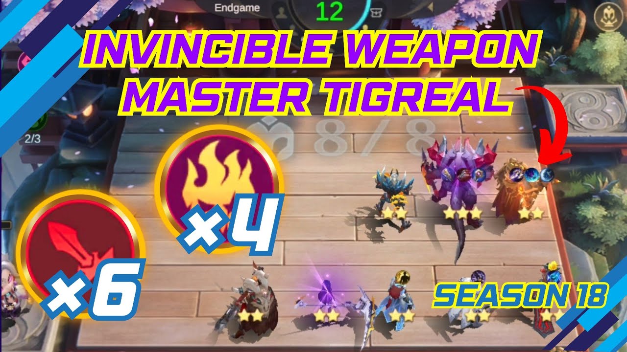 INVINCIBLE WEAPON MASTER TIGREAL USING VALE SKILL 1 | MOBILE LEGENDS ...