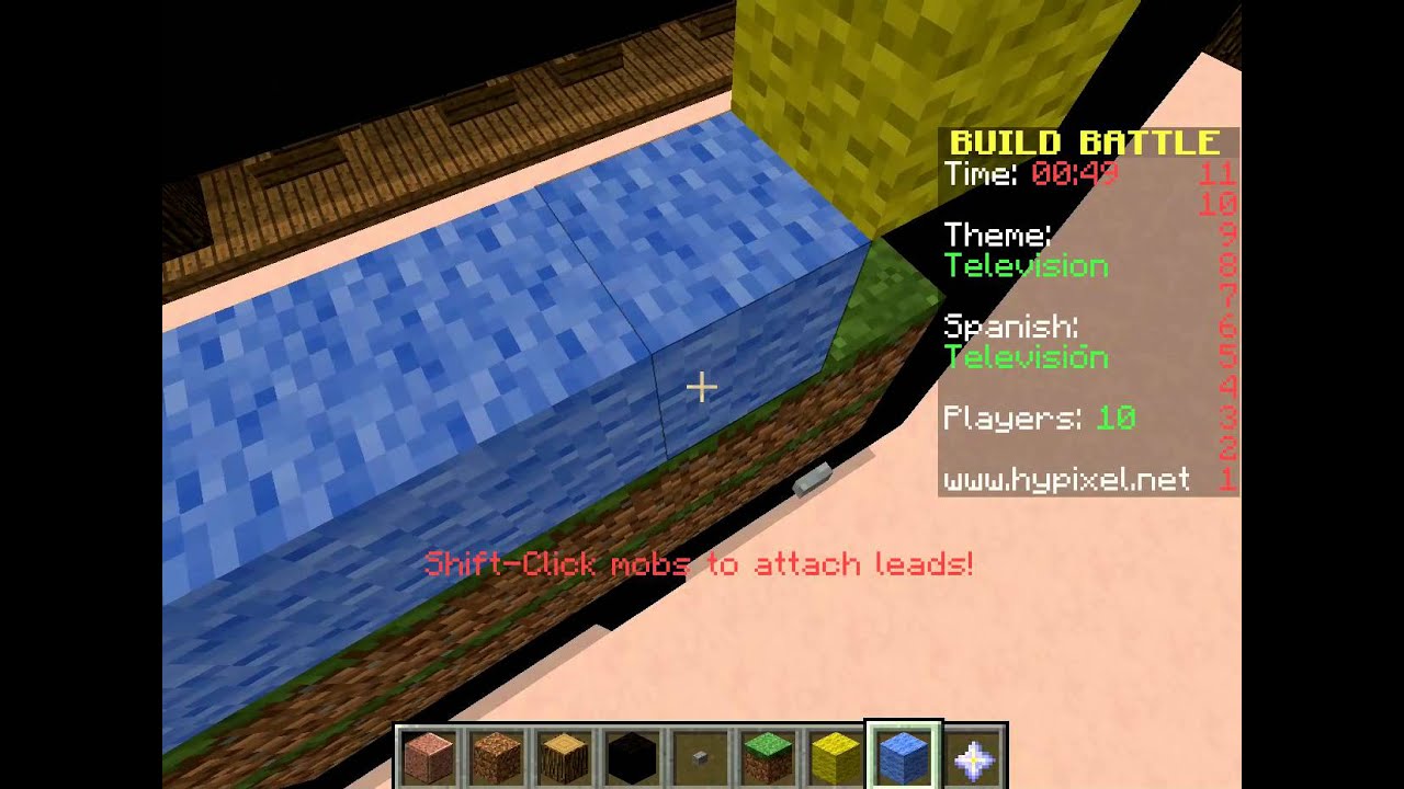 MINECRAFT:BUILD BATTLE #1/LA TELEVISIÓN - YouTube