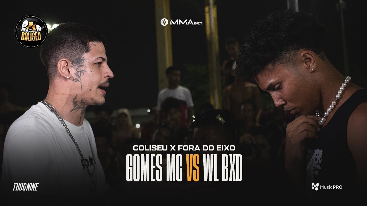 (PEGOU FOGO 🔥🔥) GOMES MC (DF) X WL BXD - BATALHA DO COLISEU - COLISEU X OS FORA DO EIXO - YouTube