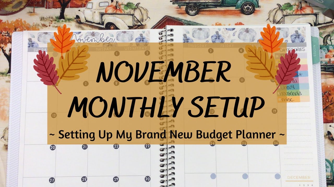 November Setup 2022 // Budget Planner for Expense Tracking - YouTube