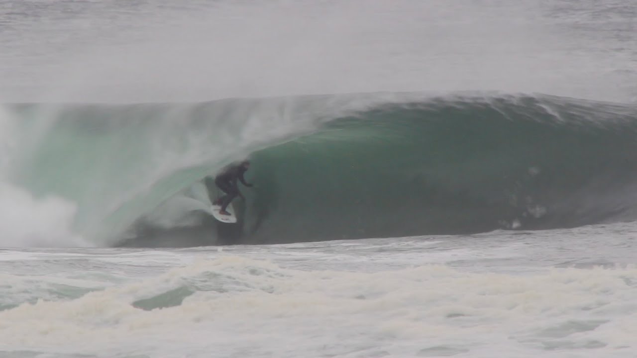 Surfing Nonstop Left Slab Barrels in IRELAND - YouTube