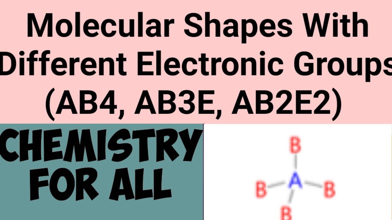 Molecular shapes with different electronic groups (Lecture #3)AB4, AB3E ...