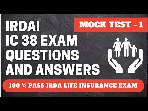 IRDA Exam Questions and Answers - 1 | IRDA Exam Preparation - YouTube