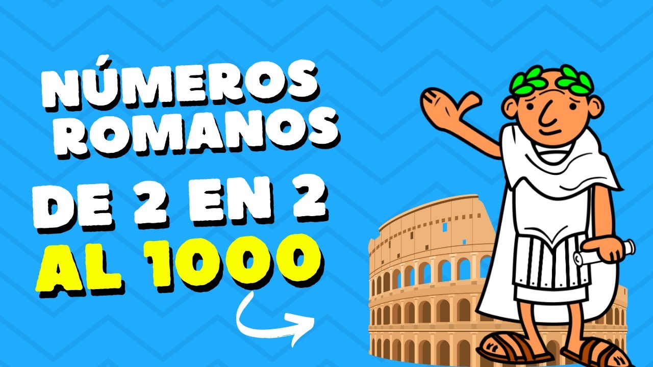 Números Romanos de 2 en 2 hasta el 1000 ️ 🖌 100% RÁPIDO ROMAN NUMBERS 2 up 2 TO 1000 - YouTube