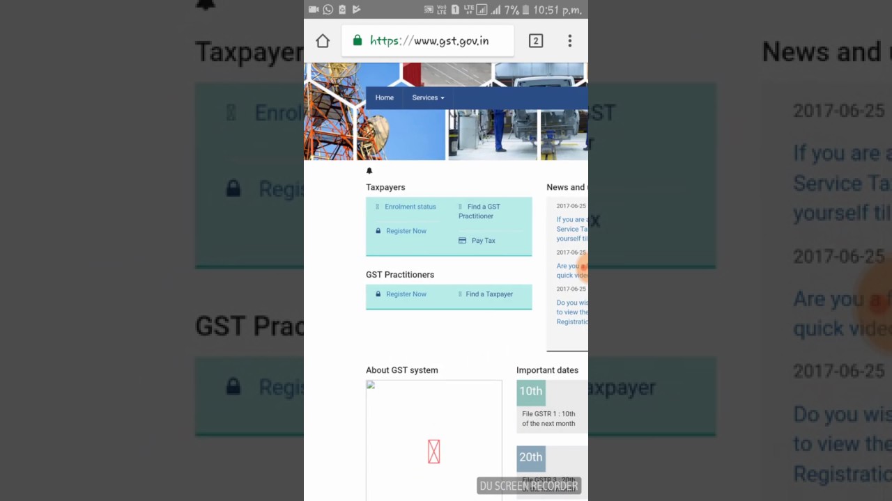 How to apply new GST number from GSTN portal - YouTube