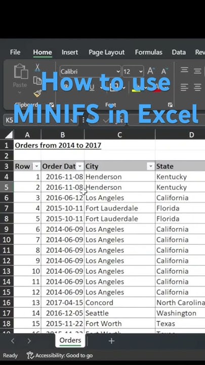 MS Excel - How to use MINIFS to get the minimum value based on text criteria [Need 2 Know] # ...