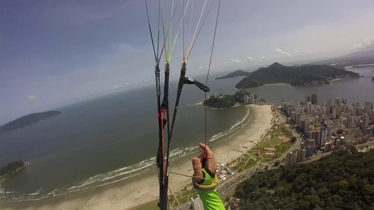 Cmte Valdo Decolagem são Vicente. Vento forte Paraglider - YouTube
