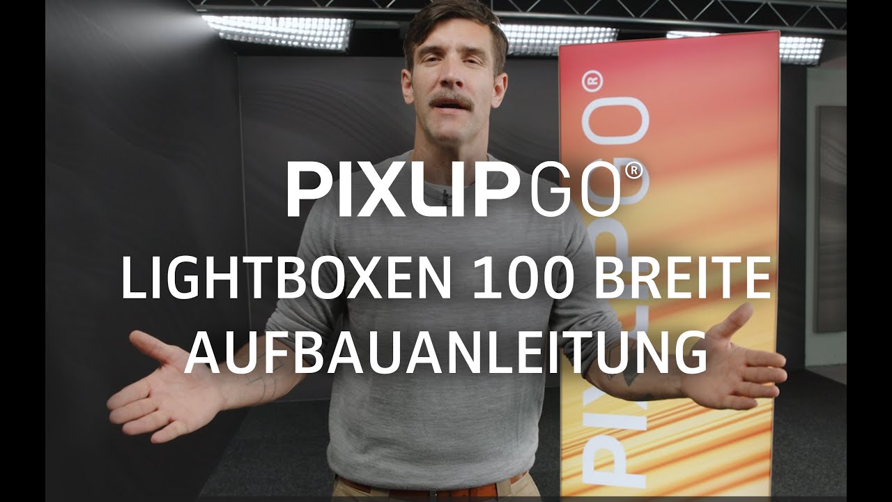PIXLIP GO LIGHTBOX 100 cm Breite - YouTube