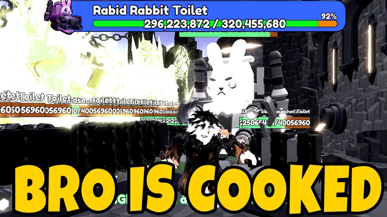 HOW TO BEAT RABIT RABBIT TOILET IN TOILET TOWER DEFENSE WAVE 130 - YouTube