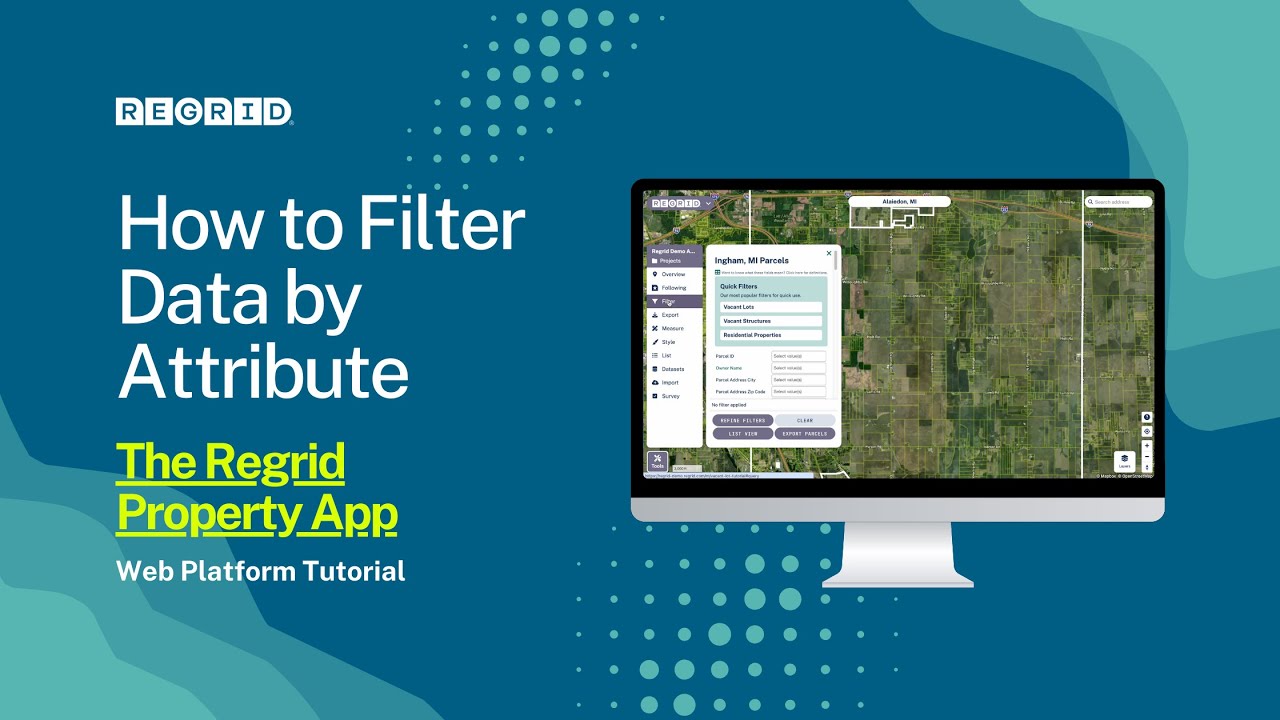 Filter Tool Overview - Regrid Property App (Web) - YouTube