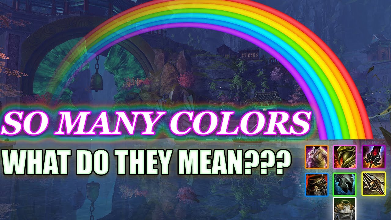 Equipment Colors Guide in Guild Wars 2 - YouTube
