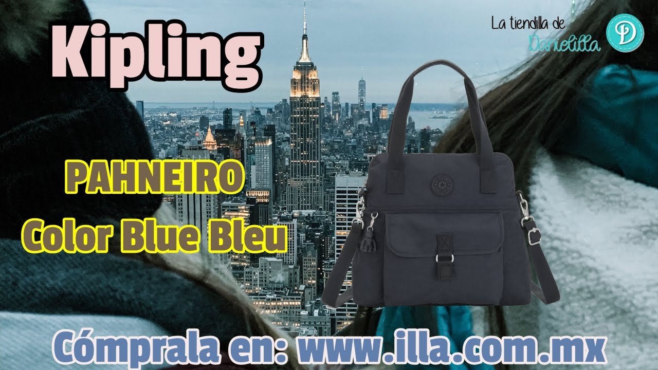 Bolsa Kipling Modelo Pahneiro Color Blue Bleu - YouTube