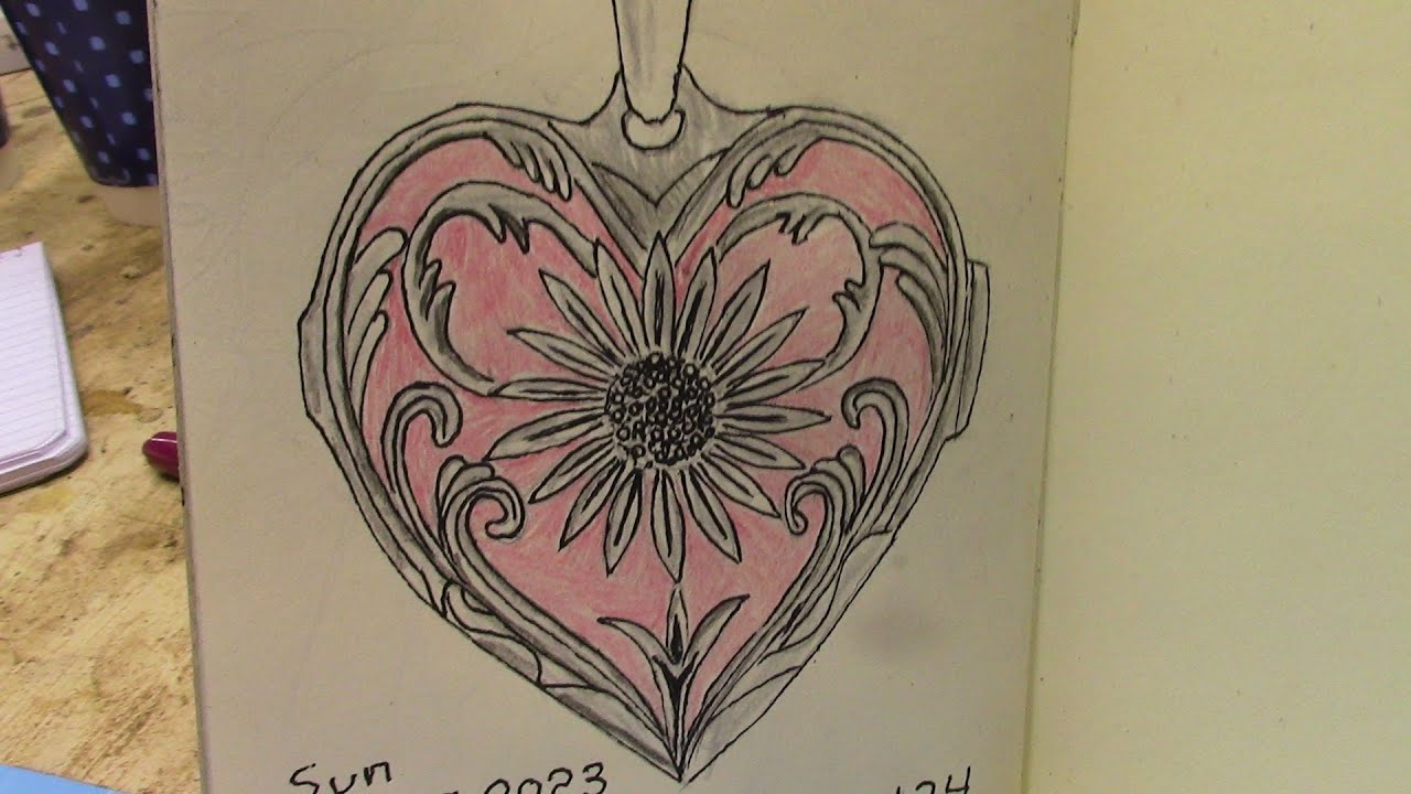Memphis Drawing a Locket Drawing Prompt 134 - YouTube