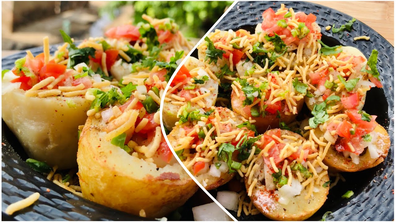 Atom Bomb Chaat in 2 Ways | Aloo Bomb Mumbai Street Food | Aloo Chaat ...