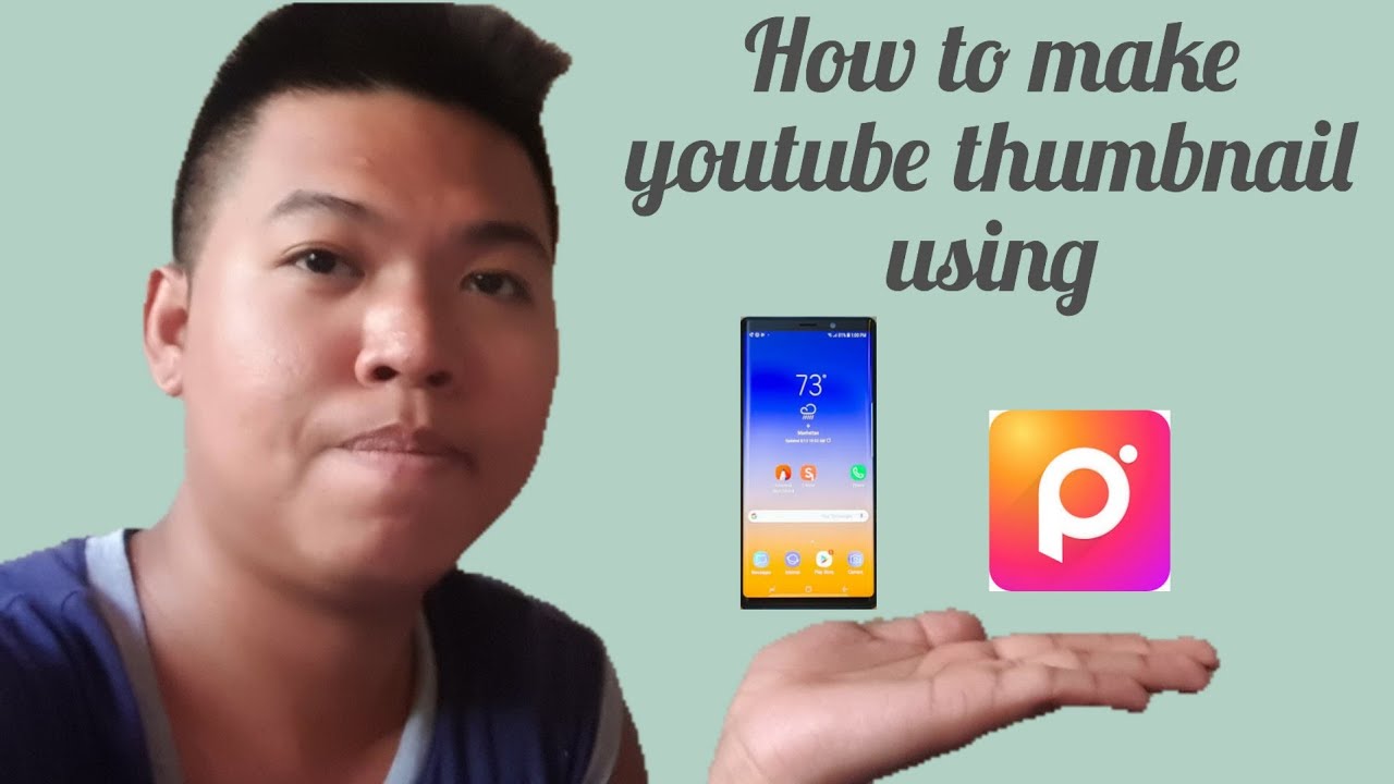 How to make youtube thumbnail using mobile phone || VLOG #4 - YouTube