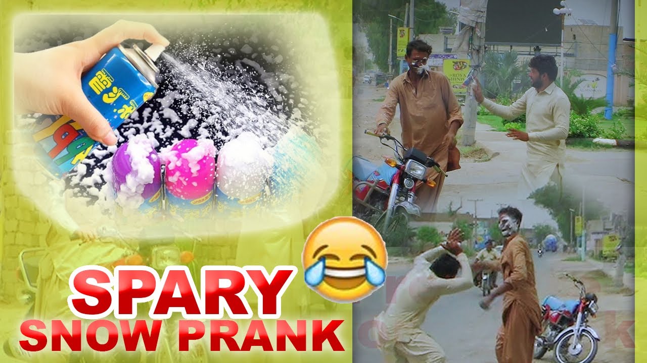 Snow Spray Prank in Winter | Funny Reactions | Smile_Tv_ Official - YouTube