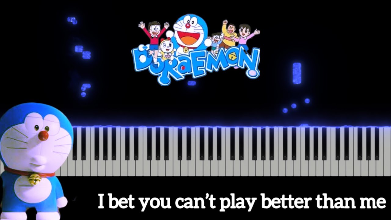 Doraemon theme song 🔥| Piano Tutorial | Piano Notes | Galaxy - YouTube