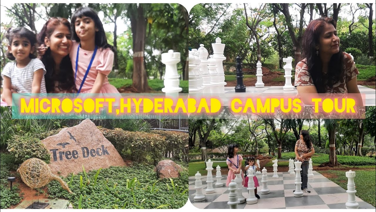 Inside Microsoft Hyderabad Campus | Stunning Amenities, Cafeteria ...