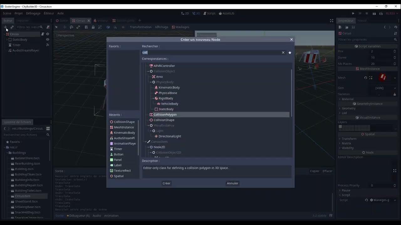 #19 Godot GDScript - City Builder 3D - Afficher des infos dans un GUI 3D sur les bâtiments - YouTube