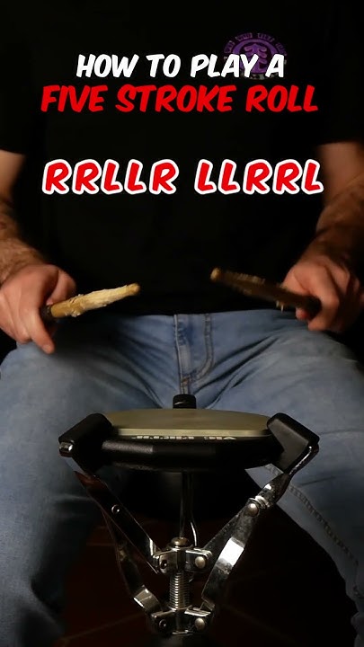 How to Play a 5 Stroke Roll Drum Rudiment 🥁 - YouTube