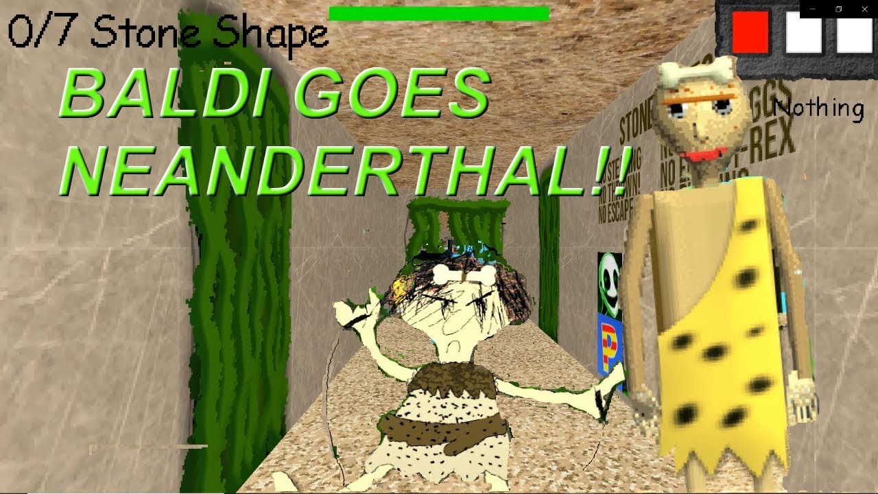 BALDI IS IN THE STONE AGE!!! | Baldi's Basics in Education and Learning ...