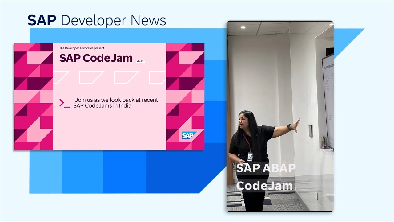 CodeJams In India, Watch Parties, SAP TechEd, Devtoberfest | SAP Developer News - YouTube