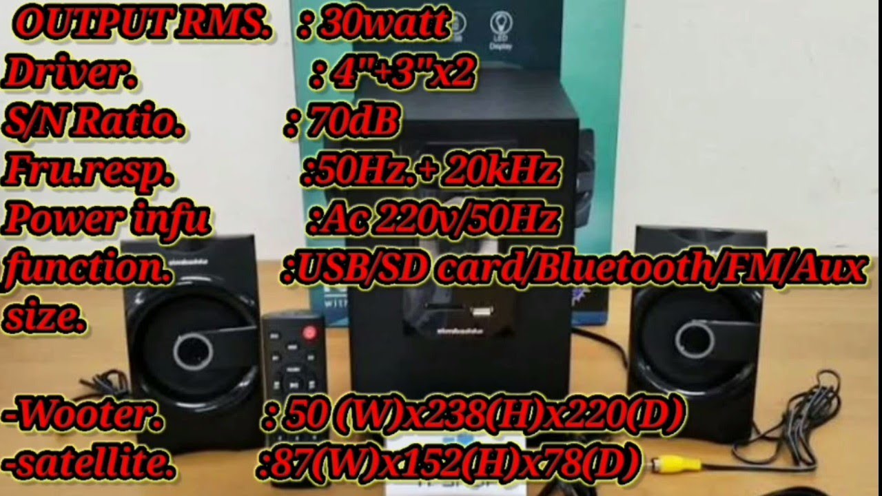 Review speaker simbadda cst 5000n-plus -terbaru 2022 - YouTube