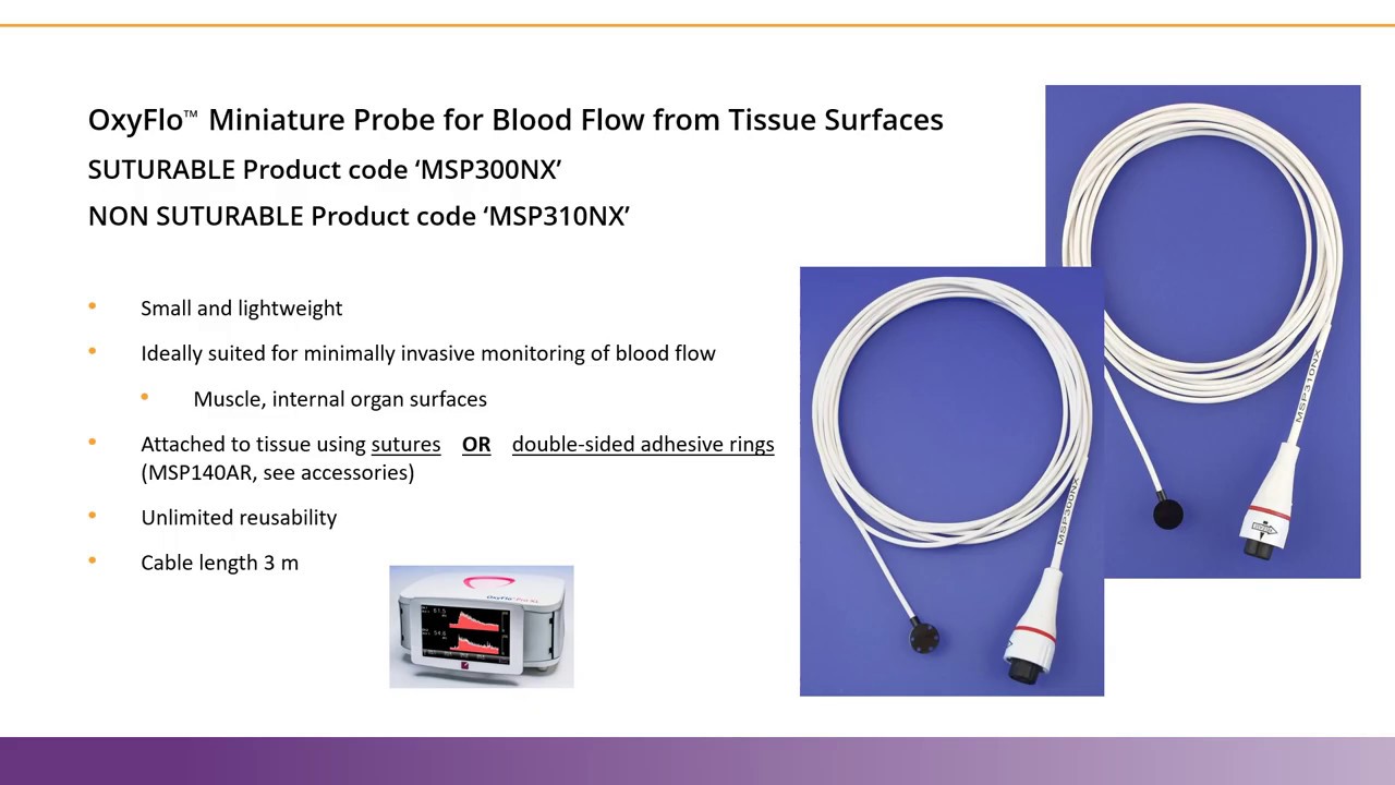 Miniature Probe for Blood Flow from Tissue Surfaces suturable & non ...