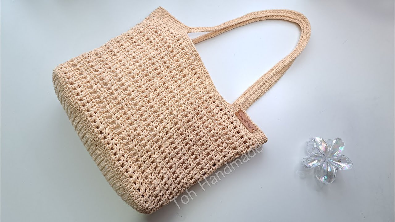 Crochet Bag Tutorial | Step by Step Crochet Tote Bag | Toh Handmade 💖 ...