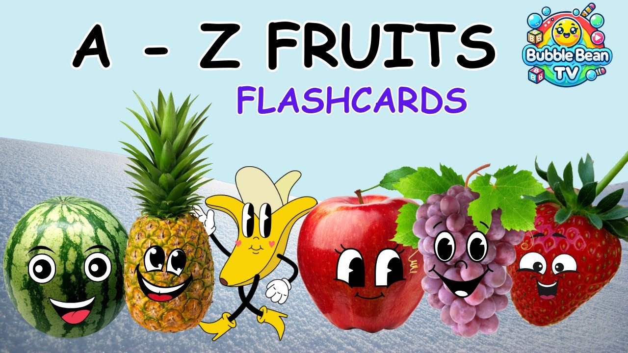 ABC Fruits & Vegetables Song | Learn Names A to Z | Fun Alphabet Song ...