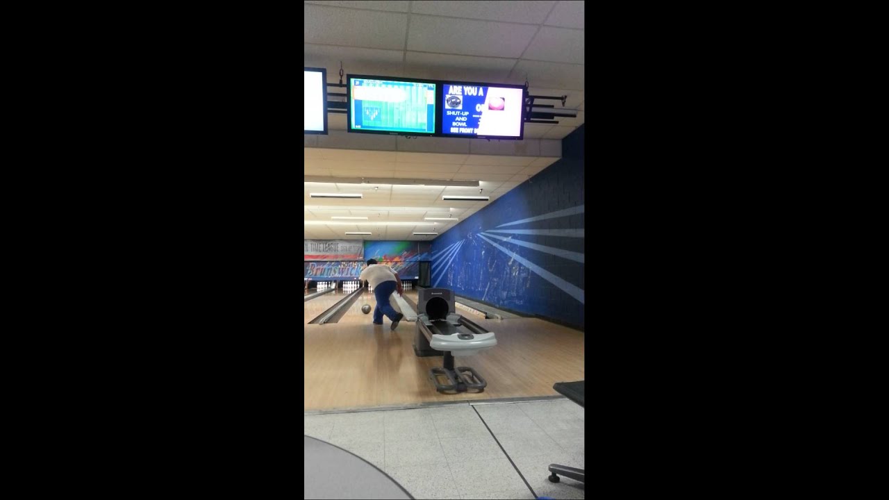 Testing out storm black ice bowling ball - YouTube