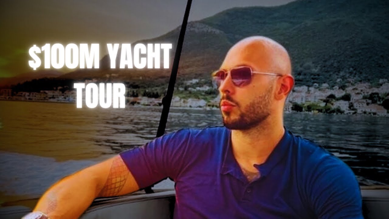 ANDREW TATE GIVES TOUR OF HIS $100M YACHT - YouTube