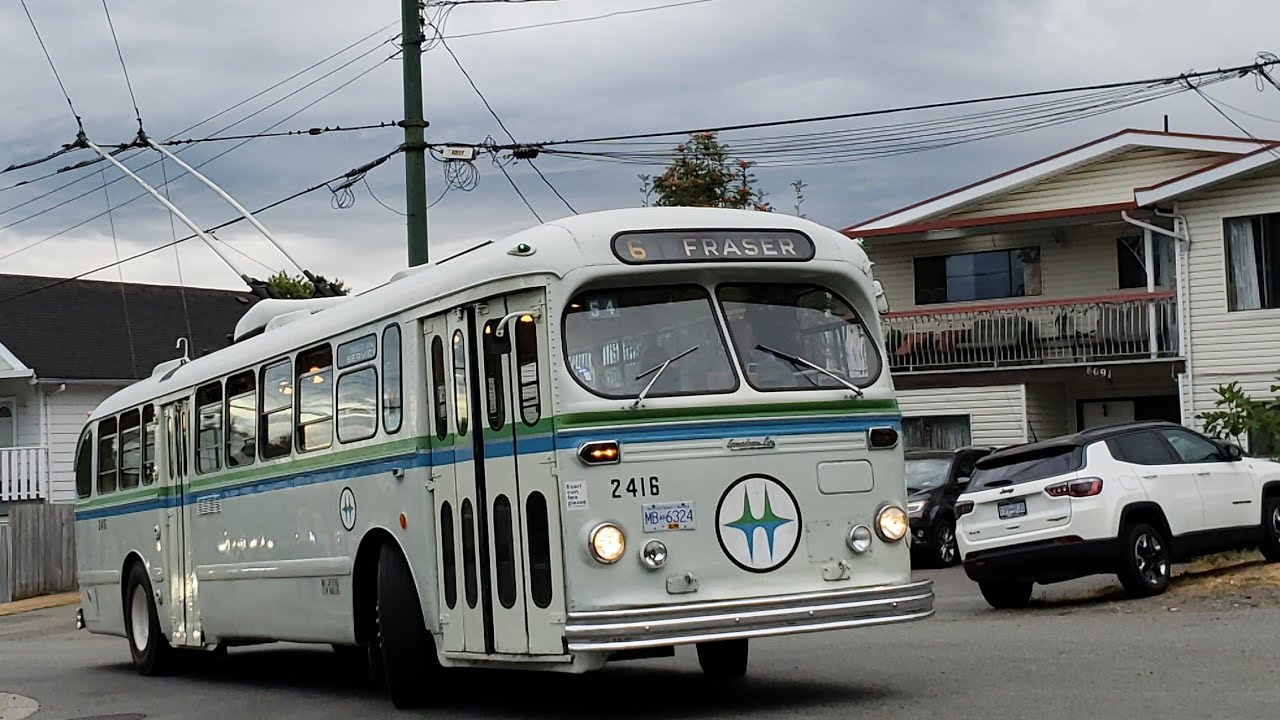 1954 Brill T-48a Trolley bus Trip part 1 - YouTube