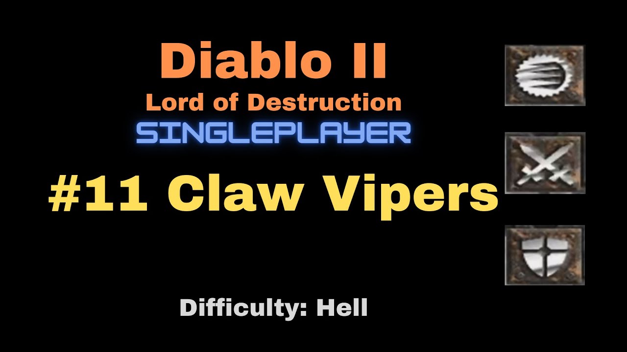 Diablo 2 LoD #11 Claw Viper Temple (Hell) - YouTube