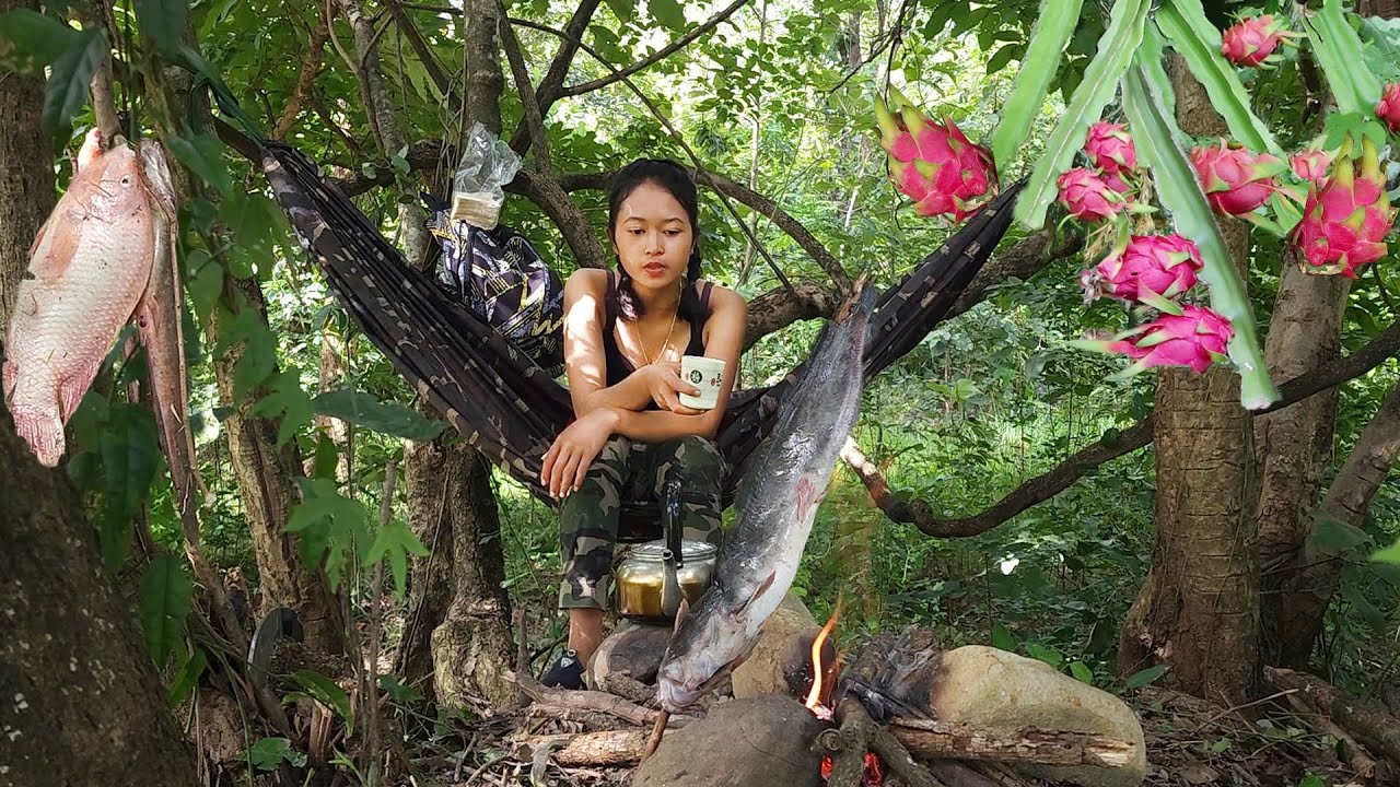 Natural fishing gear that can catch a lot of fish for lunch & Dragon ...