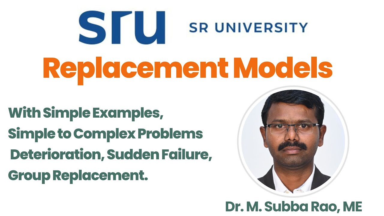 8. Replacement Models in Operations Research | Deterioration, Sudden ...