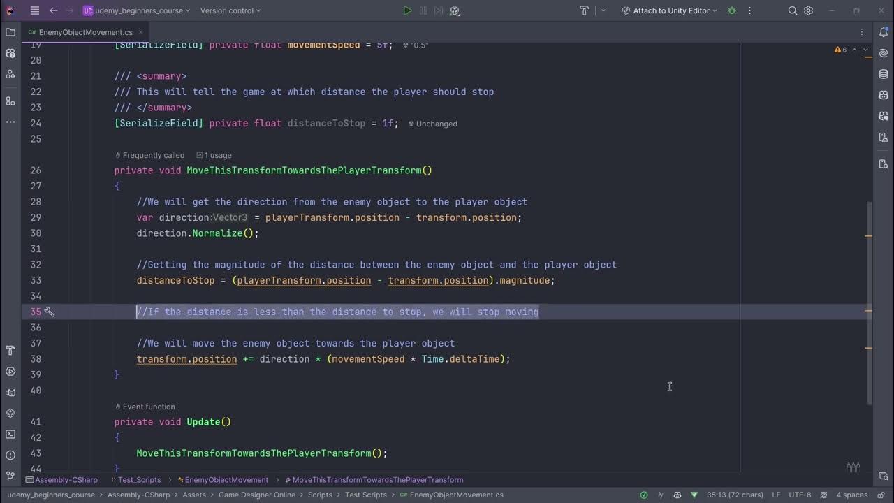 Unity Move Towards Target Solutions - YouTube