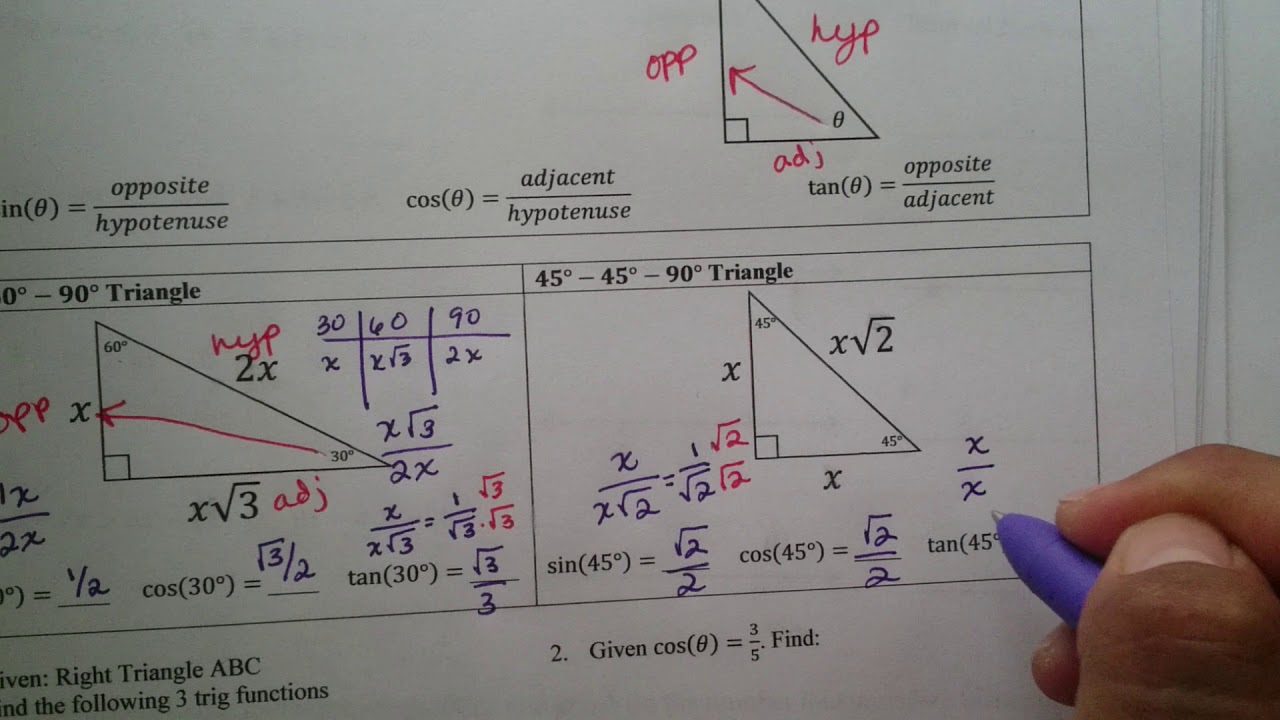 SAT/ACT Math Prep - Day 18 Notes - YouTube