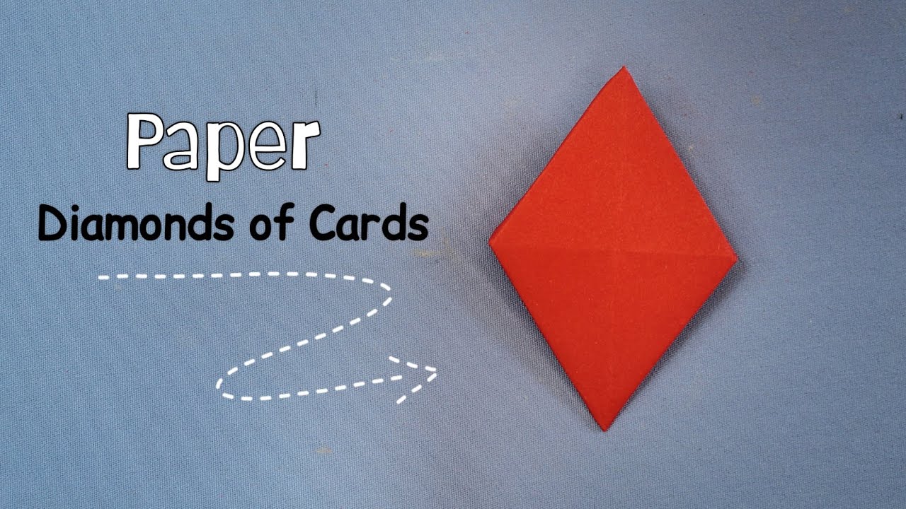 HOW TO MAKE A PAPER DIAMONDS OF CARDS | VERY EASY PAPER DIAMONDS OF ...