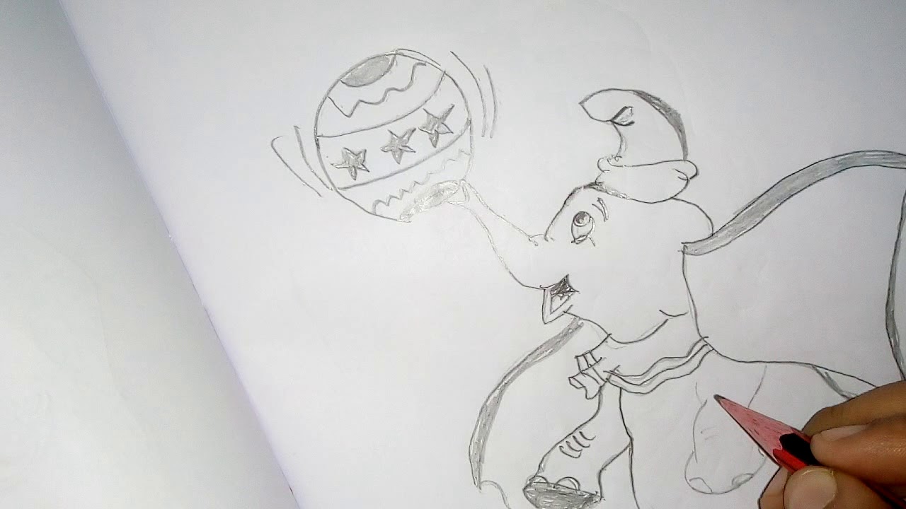 How to Draw a Circus Elephant Scene Step by Step | Circus Elephant ...