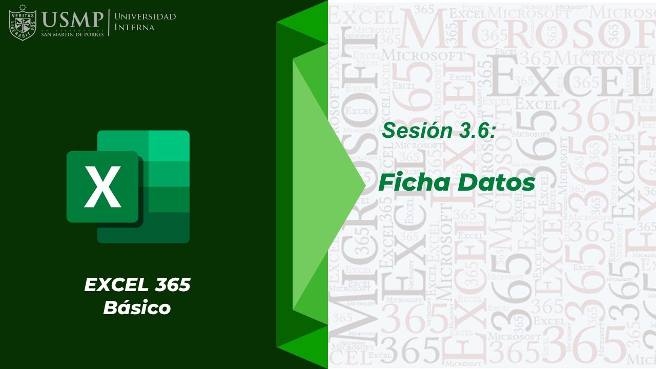 Excel 365 : Sesión 3.6 - Ficha Datos - YouTube