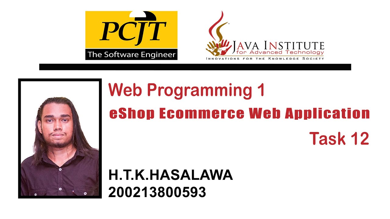 Web Project Task 12 | 1st Year | Semester 01 | Java Institute - YouTube