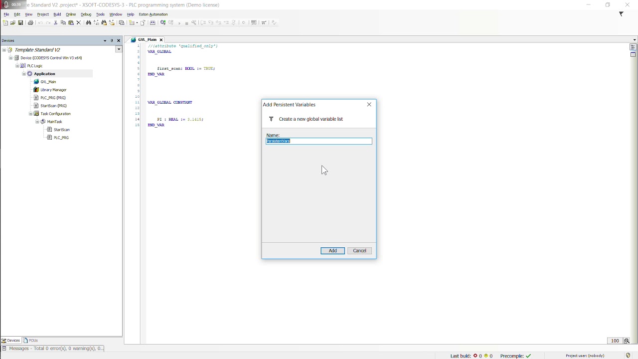 Up and Running w/ Codesys - Creating a template from scratch - YouTube