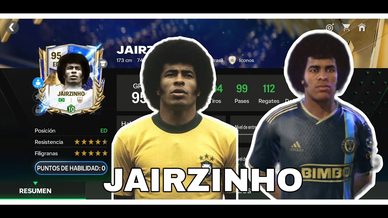 ¿QUIEN ES JAIRZINHO? INVESTIGANDO ICONOS DE FC MOBILE CAP.2 - YouTube