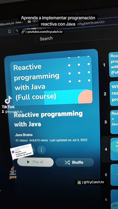 Aprenda a implementar programación reactiva con Java - YouTube