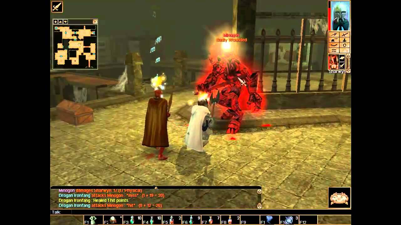 Let's Play Neverwinter Nights Part 73 Sharwyn hold up - YouTube