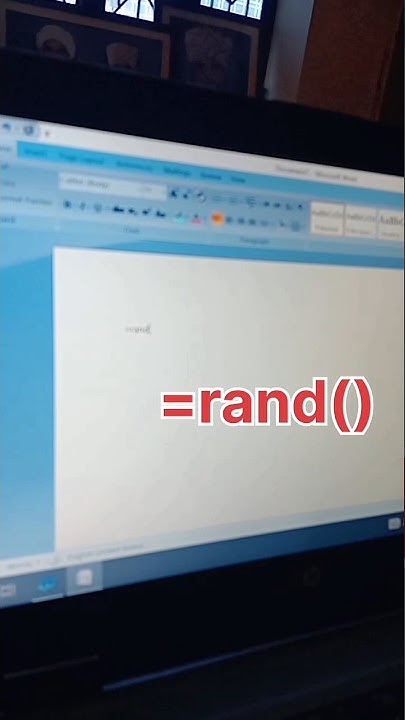 how to generate random text in Ms word formulas write random paragraph ...